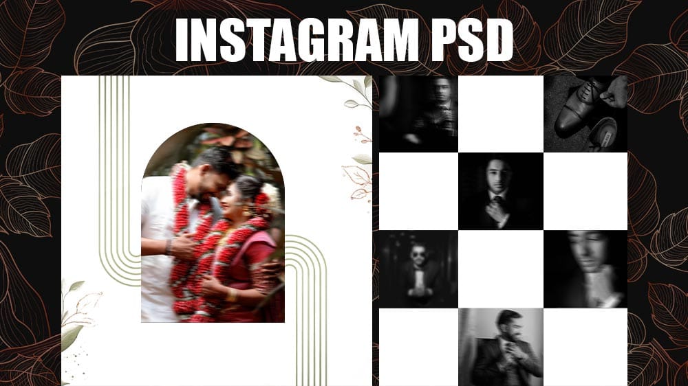 Best Instagram Post PSD Templates Free | Editable & Stylish