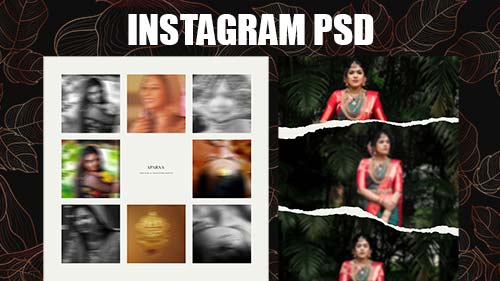 Free Instagram Post PSD: Fully Editable Wedding Album Templates for ...